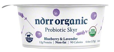 Norr Organic Blueberry & Lavender Non-Fat Probiotic Skyr , 4.4 oz ...