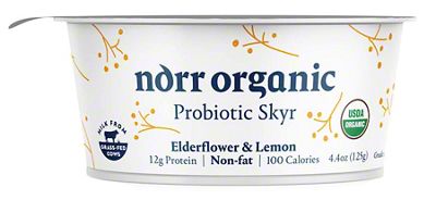 Norr Organic Elderflower & Lemon Non-Fat Probiotic Skyr, 4.4 oz ...