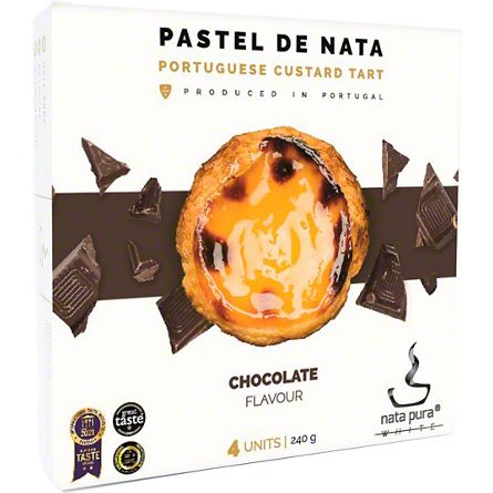 Nata Pura Chocolate Pastel de Nata, 4 ct | Central Market - Really Into ...