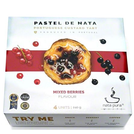 Nata Pura Mixed Berries Pastel de Nata, 4 ct | Central Market - Really ...