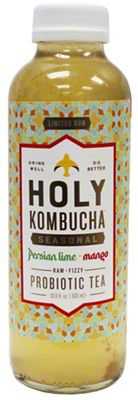 Holy Kombucha Persian Lime & Mango Probiotic Tea, 16.9 oz | Central ...