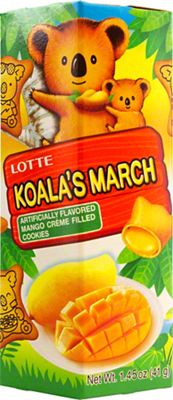 Lotte Koala's March Mango Creme Cookies, 1.45 oz | Central Market ...