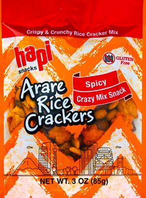 Hapi Snacks Arare Rice Crackers Spicy Crazy Snack Mix, 3 oz | Central ...
