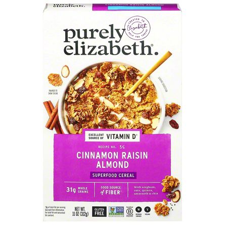 Purely Elizabeth Cinnamon Raisin Almond Superfood Cereal, 11 oz ...