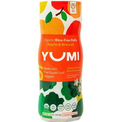Yumi Organic Rice-Free Puffs - Apple & Broccoli, 1.5 oz | Central ...