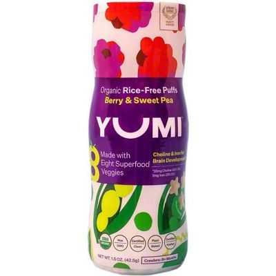 Yumi Organic Berry & Sweet Pea Rice-Free Puffs , 1.5 oz | Central ...