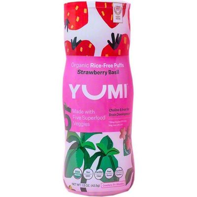Yumi Organic Strawberry Basil Rice-Free Puffs, 1.5 oz | Central Market ...