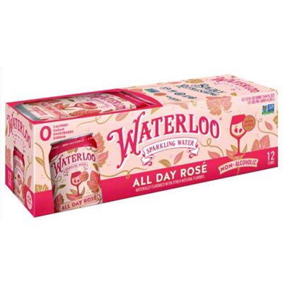 Waterloo All Day Rosé Sparkling Water 12 oz Cans, 12 pk | Central ...