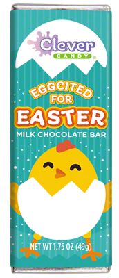 Clever Candy Eggcited For Easter Milk Chocolate Bar, 1.75 oz | Central ...