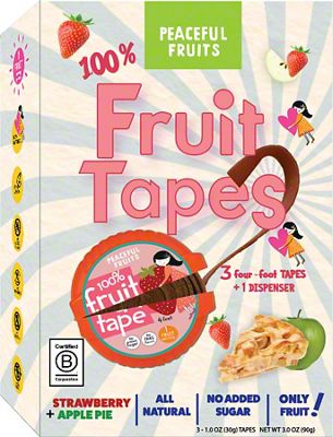 Peaceful Fruits Strawberry Apple Pie Four-Foot Fruit Tape, 3 ct ...