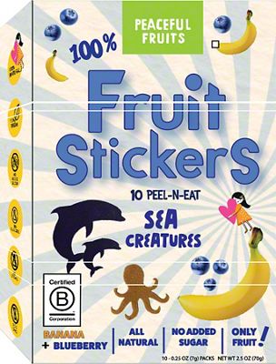Peaceful Fruits Sea Creature Banana Blueberry Fruit Stickers, 10 ct ...
