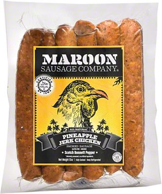 Maroon Sausage Company Pineapple Jerk Chicken Sausage, 12 oz | Central ...