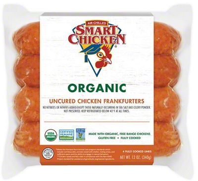 Smart Chicken Organic Chicken Frankfurters, 12 oz | Central Market ...