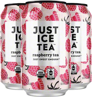 Just Ice Tea Raspberry Black Tea 12 oz Cans, 4 pk | Central Market ...