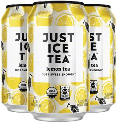 Just Ice Tea Lemon Black Tea 12 oz Cans, 4 pk | Central Market - Really ...