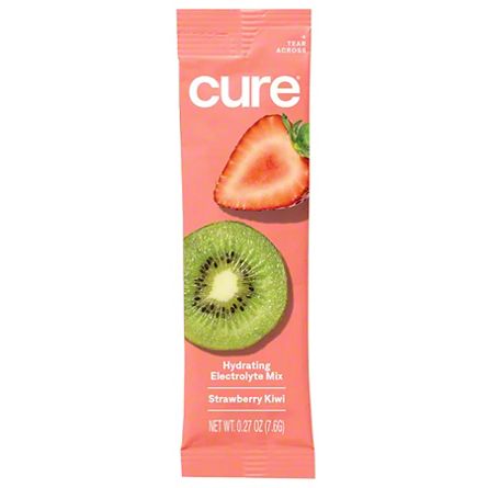 Cure Hydration Strawberry Kiwi Electrolyte Drink Mix Packet, 0.27 oz ...