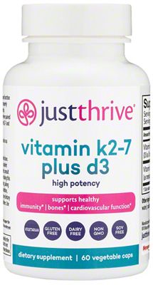 Just Thrive Vitamin K2-7 Plus D3 Capsules, 60 ct | Central Market ...