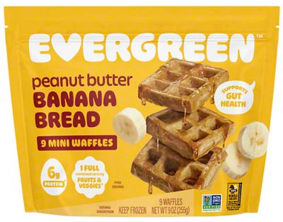 Evergreen Peanut Butter Banana Bread Mini Waffles, 9 ct | Central ...