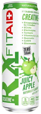 LifeAid Juicy Apple FitAid RX Creatine Recovery Beverage, 12 oz ...