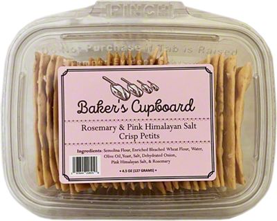 Baker's Cupboard Rosemary Pink Himalayan Salt Crisp Petits, 4.5 oz ...