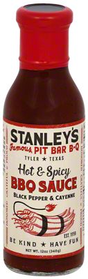 Stanley's Famous Pit Barbecue Hot & Spicy BBQ Sauce, 12 oz | Central ...