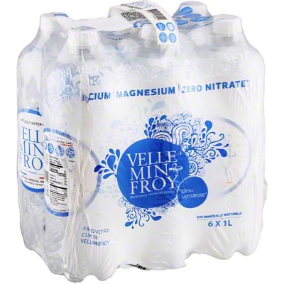 Velleminfroy Natural Mineral Water 6 pk Plastic Bottles, 1 L | Central Market - Really Into Food