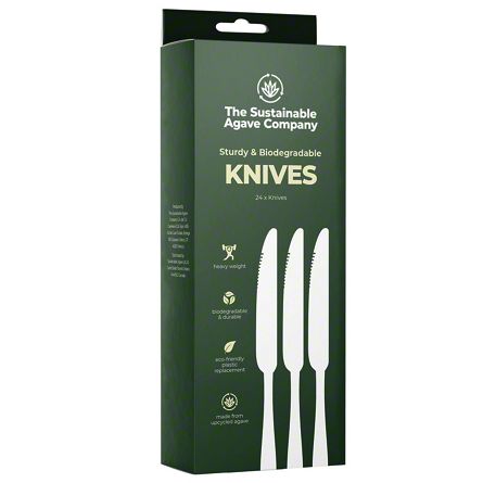 The Sustainable Agave Company Biodegradable Knives, 24 ct | Central ...