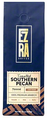 Ezra Coffee Toasted Southern Pecan Light Roast Whole Bean Coffee, 12 oz ...