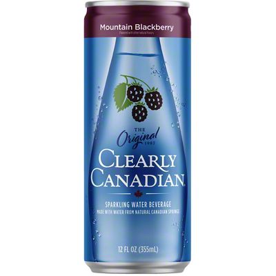 Clearly Canadian Mountain Blackberry Sparkling Water, 12 oz | Central Market - Really Into Food