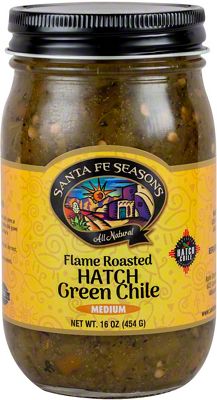 Santa Fe Seasons Medium Flame Roasted Hatch Green Chile Sauce, 16 oz ...