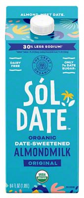 Sól Date Organic Date Sweetened Original Almondmilk, 1/2 gal | Central ...
