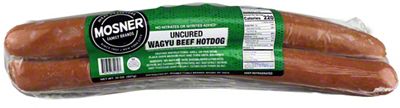 Mosner 17-Inch Uncured Wagyu Beef Hot Dogs, 2 ct | Central Market ...
