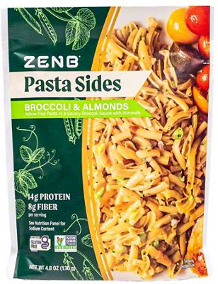 ZENB Broccoli and Almonds Yellow Pea Pasta, 4.8 oz | Central Market ...