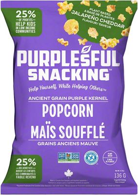 Purplesful Snacking Jalapeno Plant Based Cheddar Purple Kernel Popcorn ...