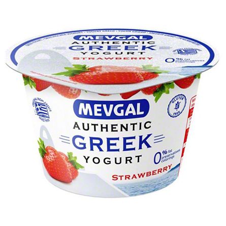 MEVGAL Authentic 0% Milkfat Strawberry Greek Yogurt, 5.3 oz | Central ...