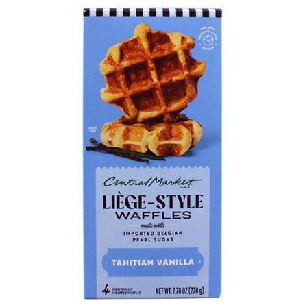 Central Market Frozen Liège-Style Waffles - Tahitian Vanilla, 4 ct ...