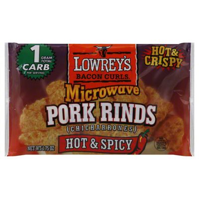Lowreys Bacon Curls Lowrey's Microwave Pork Rinds Spicy, 1.75 oz | Joe ...