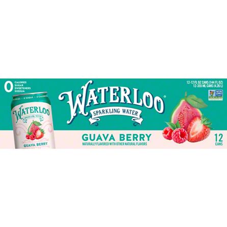 Waterloo Sparkling Water Guava Berry, 12 pk | Central Market - Really ...