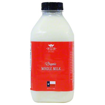 1836 Farms Organic Whole Milk, 1/2 gal | Central Market - Really Into Food