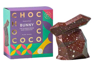 Chococo 72% Dark Chocolate Easter Bunny, 115 g | Central Market ...