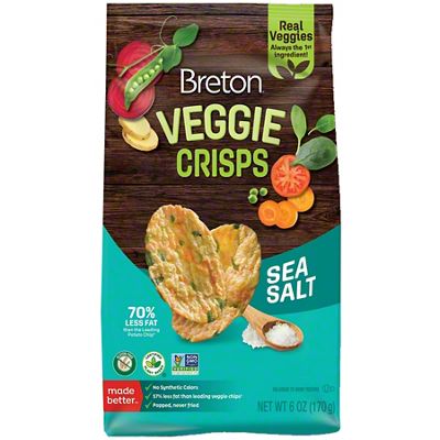 Breton Sea Salt Veggie Crisps, 6 oz | Central Market - Really Into Food