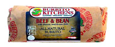 Burrito Kitchens Beef & Bean Frozen Burrito, 8 oz | Central Market ...