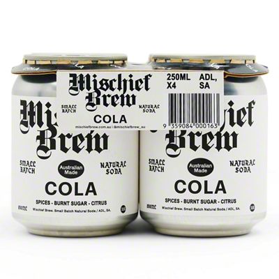 Mischief Brew Cola 8.5 oz Cans, 4 pk | Central Market - Really Into Food