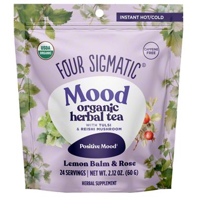 Four Sigmatic Mood Organic Herbal Tea - Lemon Balm & Rose, 2.12 oz ...