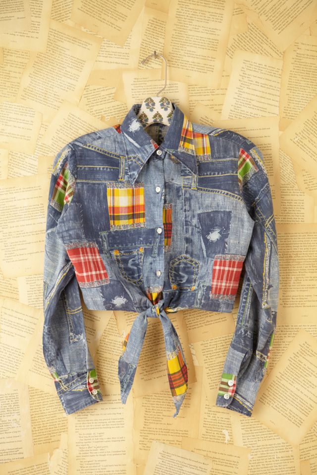 Vintage Denim Patchwork Shirt | Free People