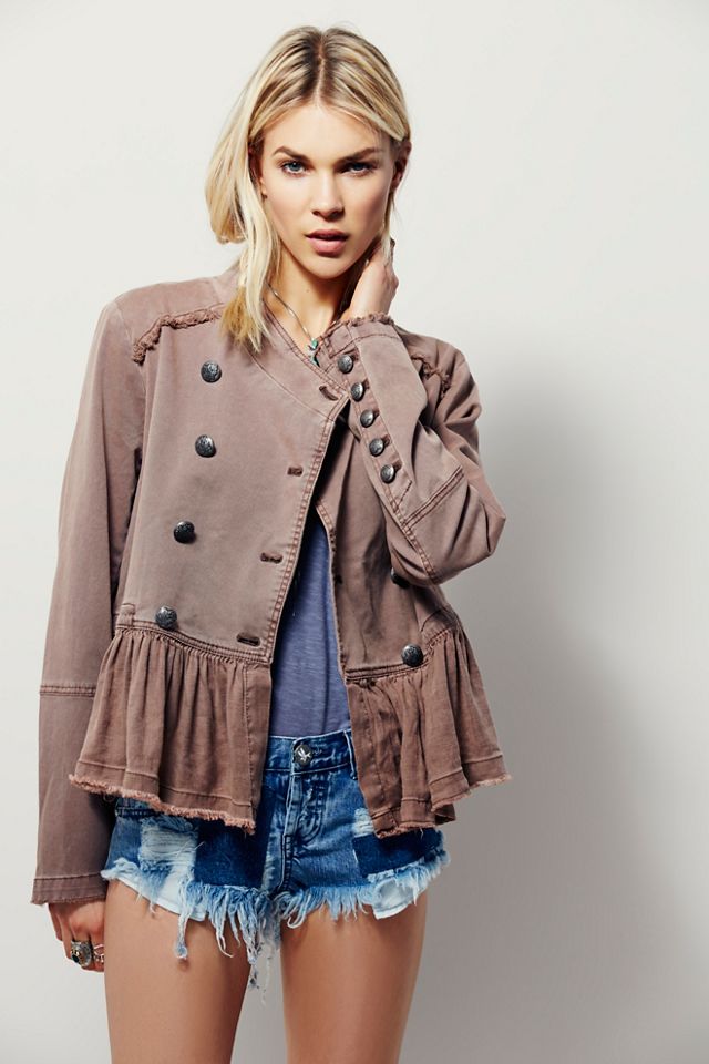 Flared Hem Military Jacket | Free People
