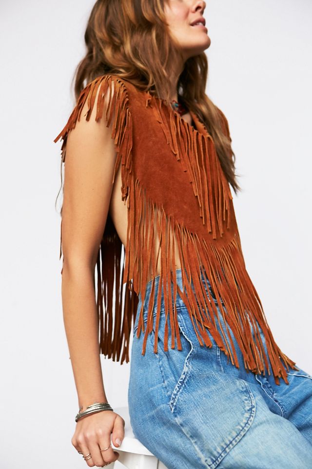 Vintage 60s Fringe Bolero | Free People