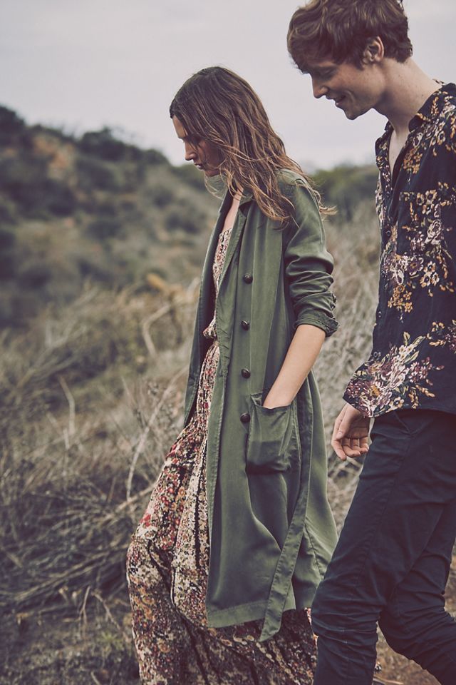 Sensual Military Duster | Free People