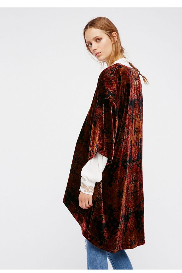 Printed Velvet Kimono | Free People UK
