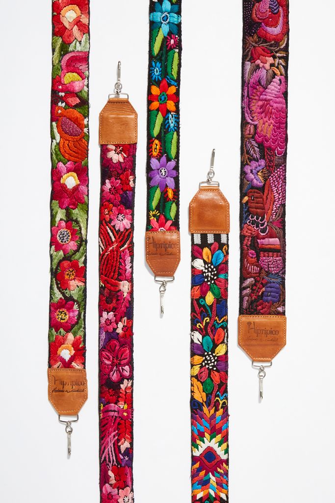 Leather Embroidery Camera Strap | Free People